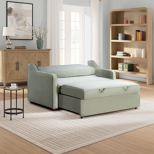 Serta Santa Cruz Convertible Loveseat, Sage