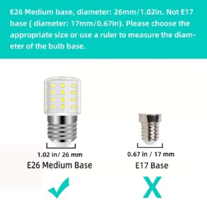 hekmazon Led Refrigerator KEI D34L Light Bulb AC 100-265V 3.5W 40W Halogen Equivalent E26 Medium Base Daylight White 6100K 500Lm Pack of 1