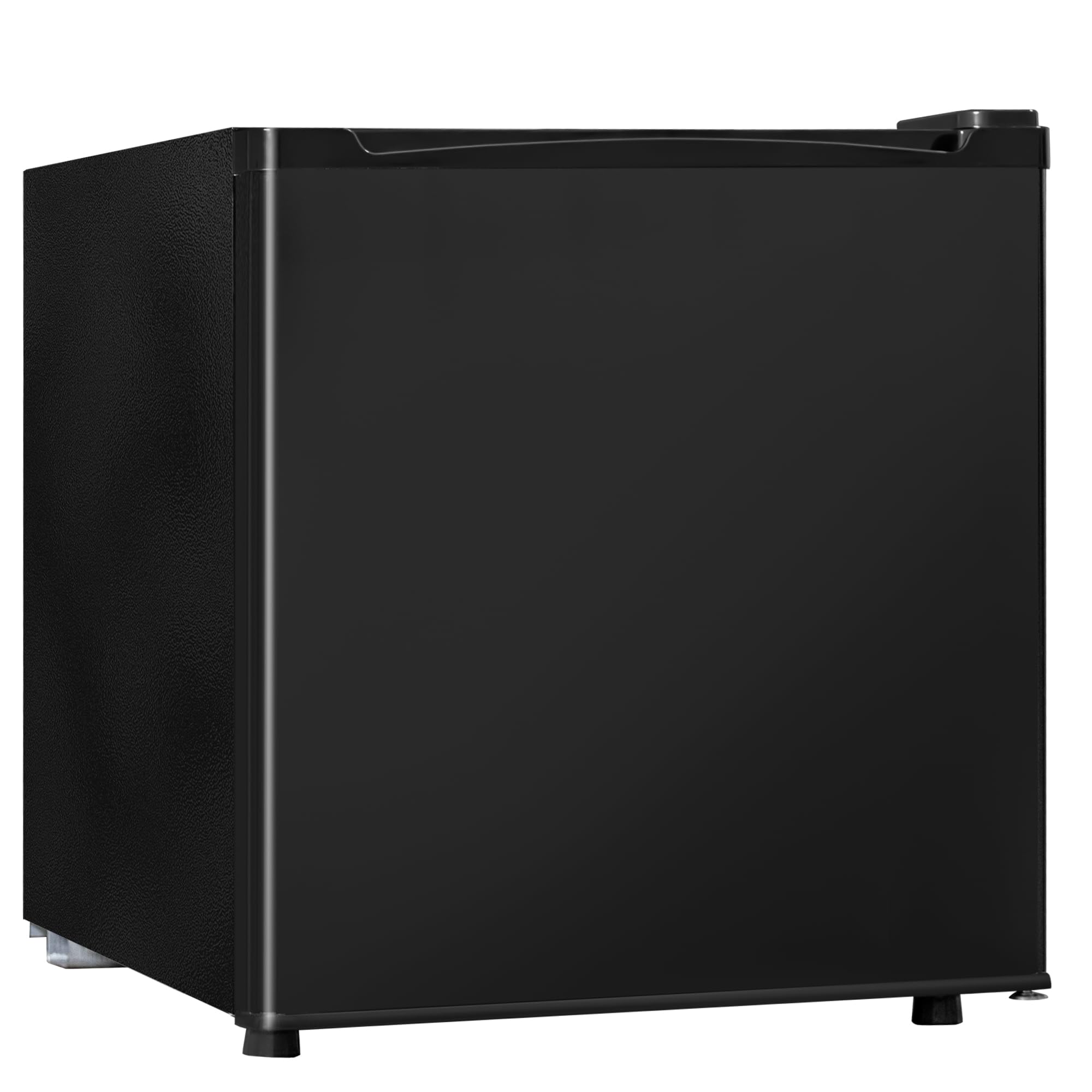 Manastin 1.7 Cu.Ft Mini Fridge with Freezer, Low Noise Compact Refrigerator, Adjustable Thermostat, Energy Saving, Stylish Small Fridge for Bedroom, Office, Dorm, Hotel. (Stylish Black)