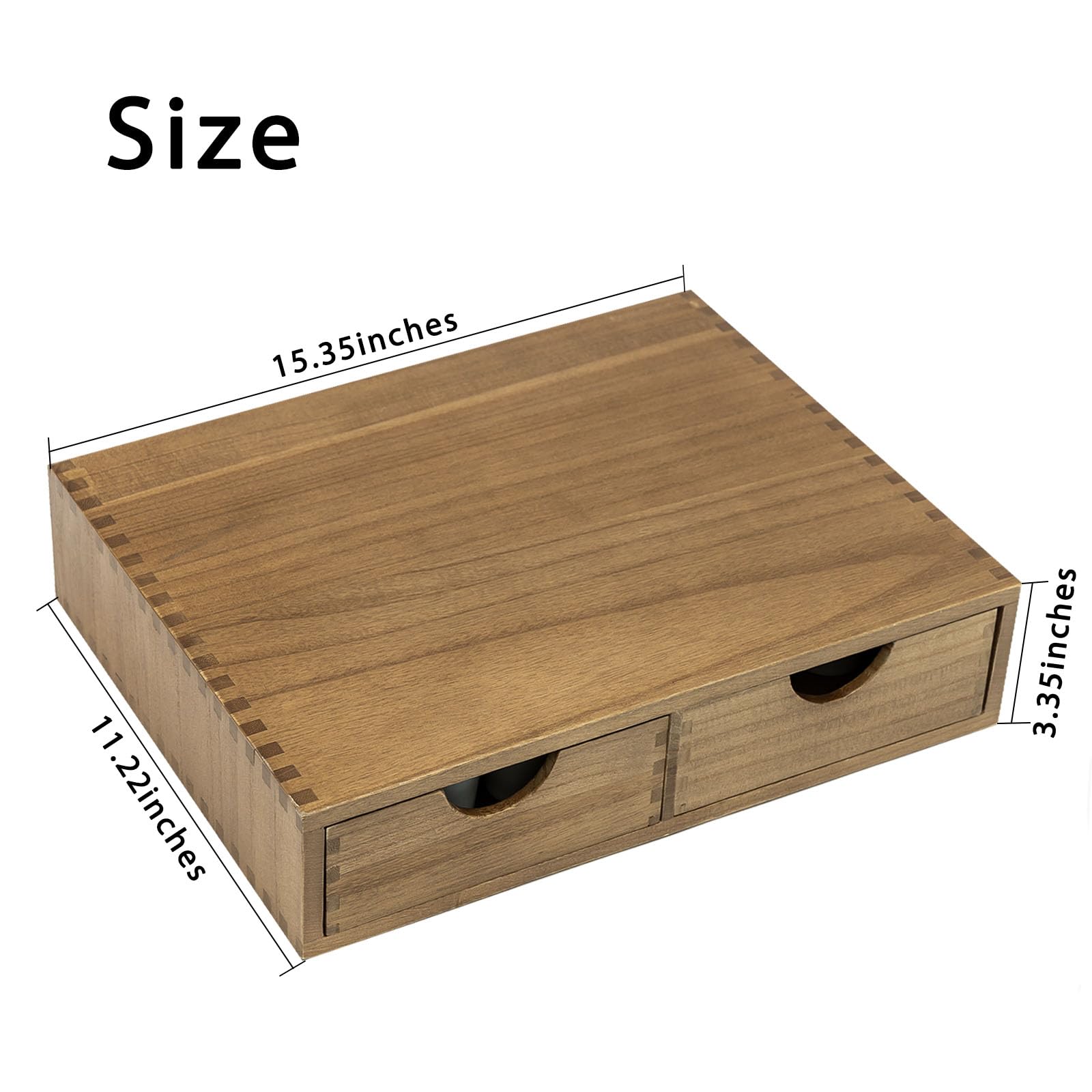 Wooden K Cup Organizer Coffee Pod Storage Box, Coffee Pods and Tea Organizer Holder, K Pod Drawer Coffee Maker Machine Stand, Organizador De Cafe, Kcup Drawer Organizer Under Brewer, 30 Pod Capacity