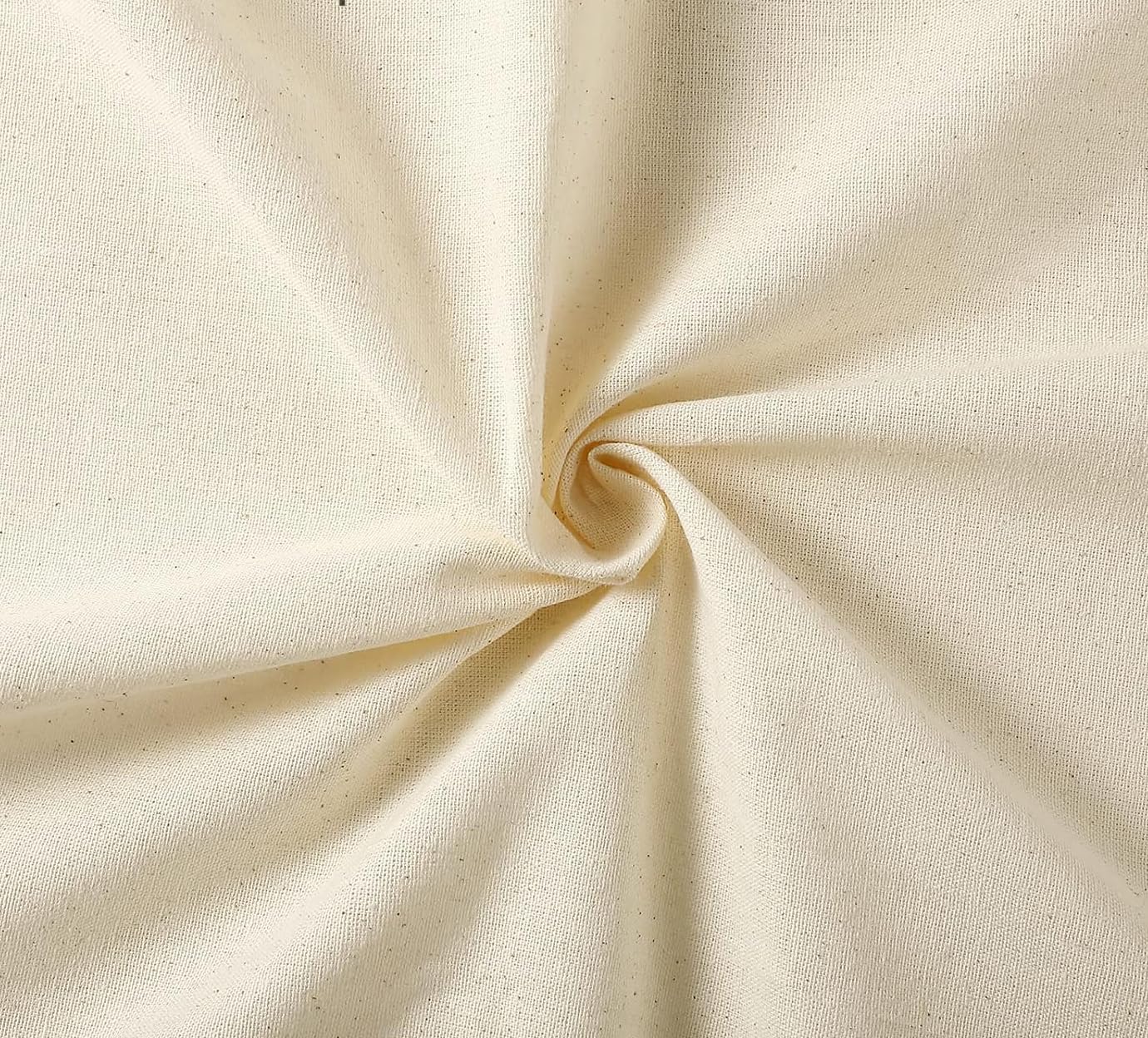 MDS Pack of 1 Yard, 100% Cotton Muslin Fabric 48” Inch Wide, Natural Unbleached Medium Weight Fabric Linen Textile for Backing Material Quilting Sewing Draping Apparel Cloths Crafts DIY Multipurpose