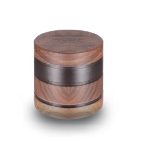 black wooden spice grinder 2.5"