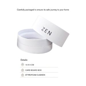 Generic Zen Candles - Concrete Plant Pot Decor Reusable Amber Wood Jasmine Baccarat Rouge Sandalwood Violet Le Labo Santal Oud Vanilla Bond Nomad Musk Rose (Oud & Vanilla, Medium), Gray