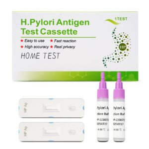 helicobacter pylori stool test kits, h. pylori，h. pylori stool (antigen)10-15 minutes of quick home testing, the result is highly accurate, easy to read and use,2 test