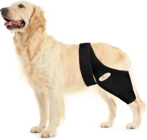 huimpet dog hip knee leg brace dog acl brace for front torn and back hind rear legs acl tear, dog leg brace for hip dysplasia, dog arthritis, luxating patella, comfortable and adjustable (m-size)