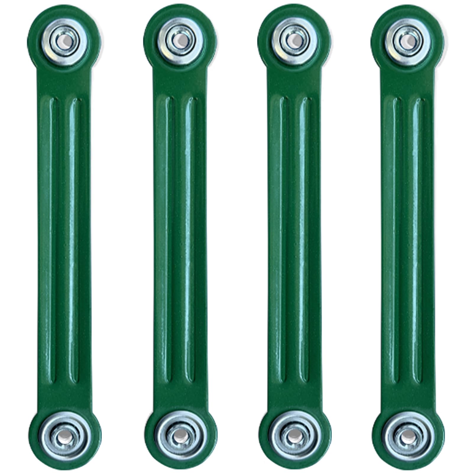 Glider Bearing Arm Bracket Replacement Hardware Rocker Parts, 9 Inch Overall Length, 7-1/2 Inch Between Mounting Holes, 4 Pack Patio Glider Parts Rocker for Outdoor Glider and Garden Bench,Green