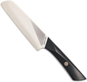 milk street kitchin-tan serrated japanese-style utility knife