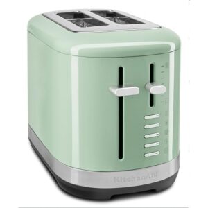 kitchenaid 2 slice automatic toaster with extra wide slots kmt2109pt, pistachio