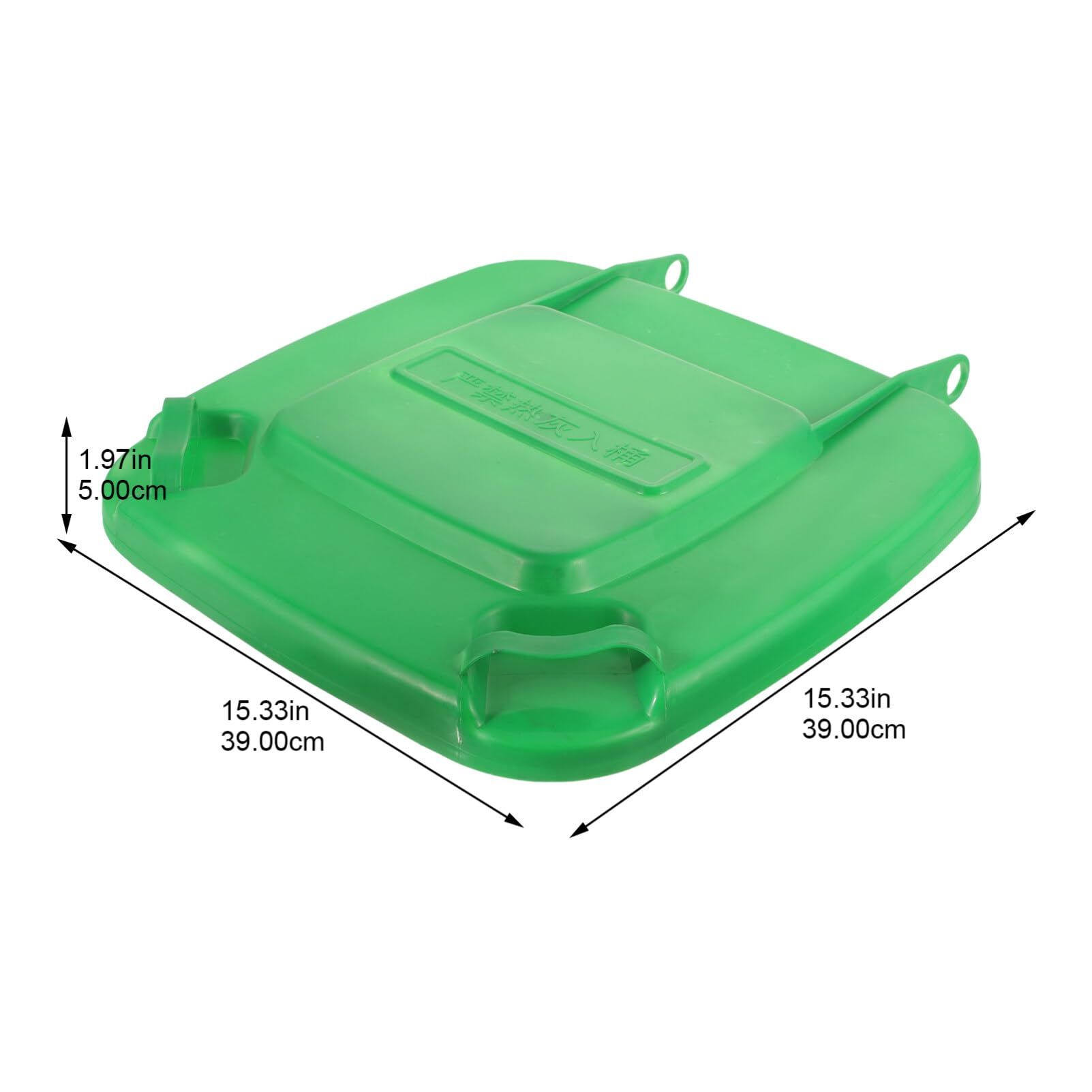 LIOOBO Trash Can Lid Sanitation Waste Bin Cover 50L Trash Can Garbage Container Lid Recycle Can Lids Round Trash Lid Round Trash Can Swivel Cover Booster Plastic Green