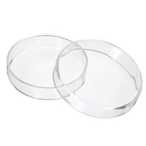 patikil 120mm high borosilicate glass petri dishes with lids, petri plates for lab science experiment, clear