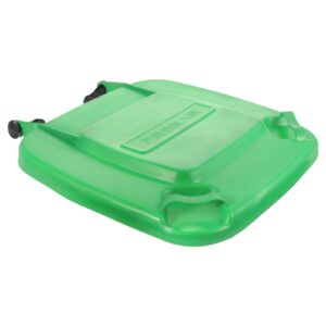 lioobo trash can lid sanitation waste bin cover 50l trash can garbage container lid recycle can lids round trash lid round trash can swivel cover booster plastic green