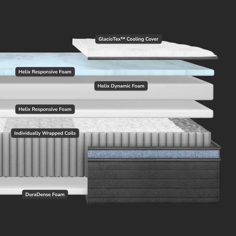 Helix Moonlight Luxe with GlacioTex Cooling Mattress, King