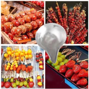 Xgxoz Candy Melting Pot, Tang Hulu Sugar Pan Sugar Dipping Pan Chocolate Melting Pot Candy Melter Candied Haws Heating Pot Iron Grilling Wok Melt Pan with Handle