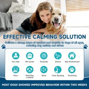 Dog Calming Diffuser Refills, 6 Pack Dog Calming Pheromones Diffuser for Dog Pheromones Calming Refill, 120 Days Anxiety Relief Stress Appeasing Pheromone Diffuser Calm Dog, Fits All Common Diffuser