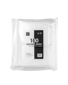 24/7 bags- 100 count, gallon 11"x16" vacuum seal precut bags, zero bpa, heavy duty, freezer safe, compatible with all vacuum seal machines for sous vide, meal prep