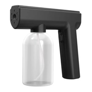 shitoomfe portable disinfection fogger machine handheld rechargeable steam sprayer for home, office, garden black spray gun