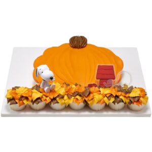 DecoSet® Peanuts® Snoopy® and Woodstock® Cake Topper, 3-Piece Cake Decoration | For Birthday, Parties, Celebration