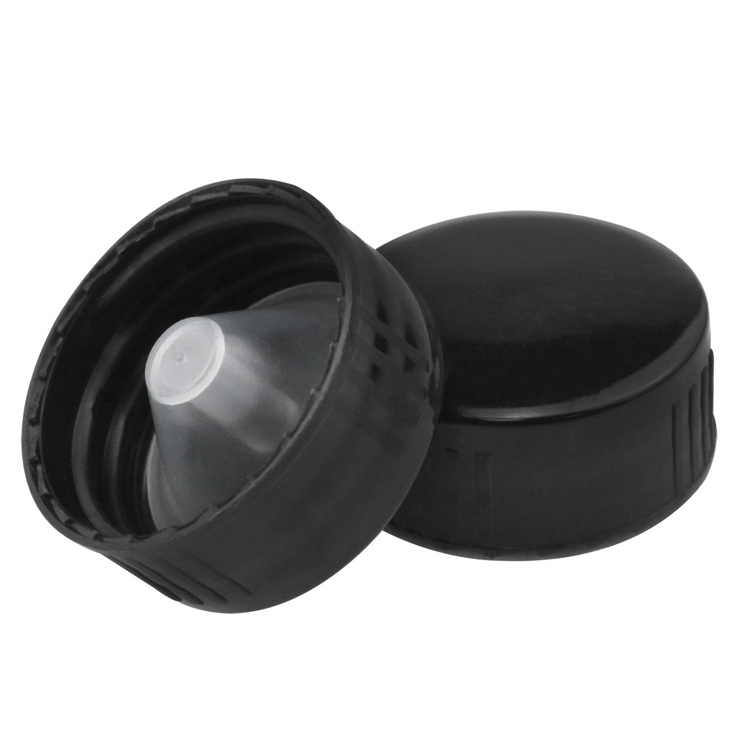 Dsjnf Phenolic Resin Covers for Daily Chemical Food and Cosmetic Bottles 24mm Black Polyester Seal Screw Caps 24PCS