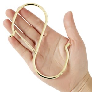 hctesco 4.96inch gold large s hooks for hanging heavy duty - perfect for plants, closets, and more! (16)