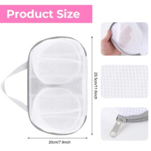 Bra Wash Bags for Laundry, Large Lingerie Underwear Brassiere Bag Set for Washing Machine With Zipper for Women Laundry Storage Washing Delicates (A to C Cups)