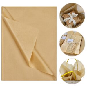 brown tissue paper 100 sheets, 20"x14" tissue paper bulk for diy crafts arts decorations bags packaging, wrapping tissues paper for birthday wedding all holidays decor