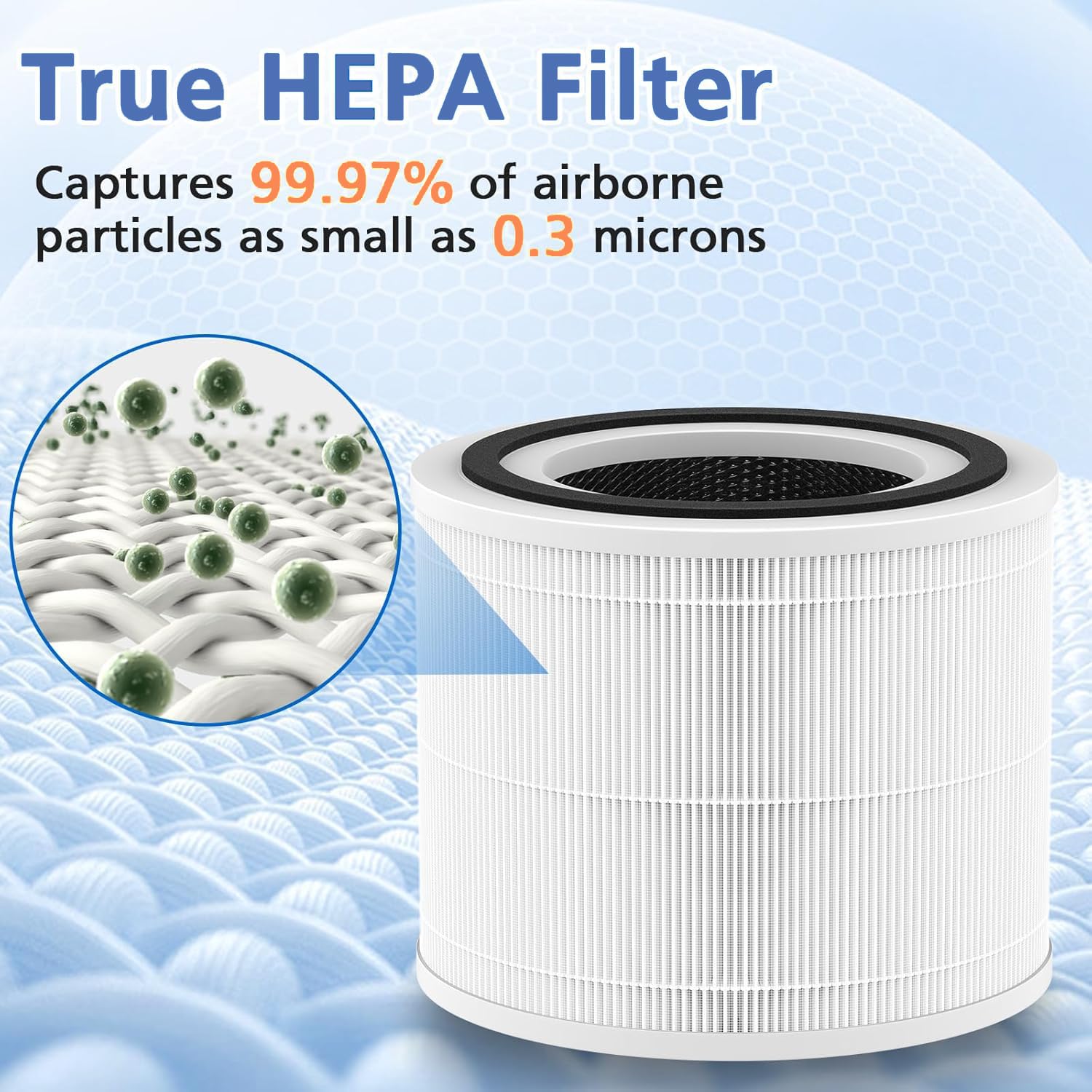 14 True HEPA Filter Replacement for Puro 240 Air Purifier, HP-14 240 Replacement Filter for 240 Air Purifier, 3-in-1 Activated Carbon Air Purifier Filter, 2 Pack