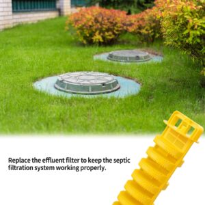 Septic Tank Filter for 4 Inch Pipe, Residential Sewer Effluent Filter Cartridge, Replacement Under-Sink Water Filters Leach Field Pipe Part