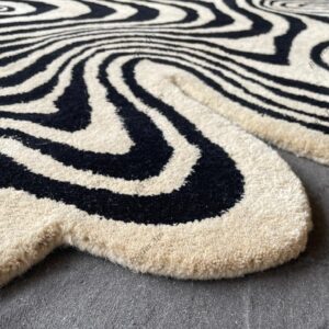 RugTex Arts Area Rug - 8' x 8' Irregular, Multi Traditional Irregular Design,Unique Carpet,Handmade Wool, for The Living Room, Bedroom, Dining Room & Home Décor