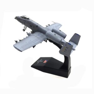 enatuther 1/100 a-10 warthog model a10 thunderbolt ii jet plane attack plane fighter military model diecast plane model for collection or gift