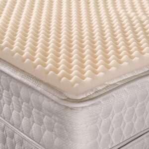 generic dela incorporated egg crate convoluted foam mattress pad 4"" standard queen size topper- 4"" x 60"" x 80"", 5203453