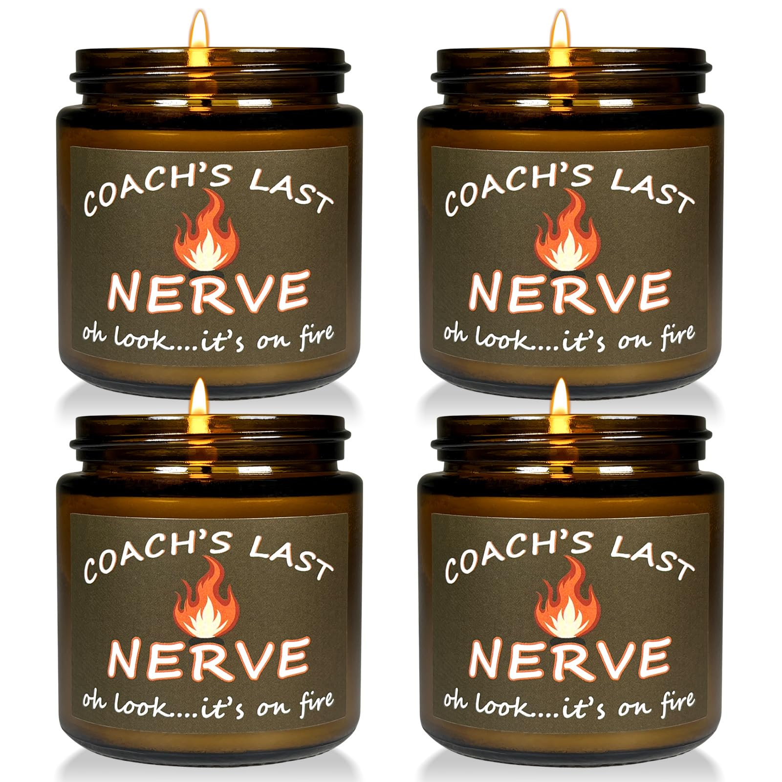 Coach Gifts Thank You Gifts for Coach Best Coach Gifts for Men Women Coach's Last Nerve Candle Gifts for Baseball Coach Softball Basketball Soccer Volleyball Tennis Rugby Swim Perfect Coach Present