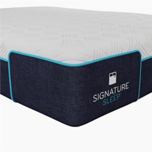 Signature Sleep Bliss 10 Inch Charcoal Cool Gel Memory Foam Mattress-in-a-Box, Medium, Certipur-US and Oeko-TEX, Full