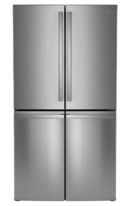 ge pad28bytfs 36 inch freestanding 4-door french door smart refrigerator with 28 cu. ft.