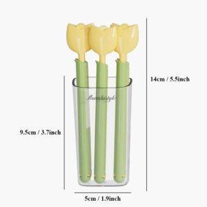 Bag Sealing Clips for Food Package, Set of 5 Food Clips with Flower Shape, Chip Clips for Food Packages with Magnetic Storage Box, Magnetic Attachable, Keep Food Fresh & Organized, Seal Snack Bags