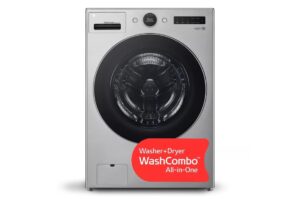 lg wm6998hva 27 inch smart front load washer/dryer combo with 5.0 cu ft. capacity, stainless steel