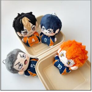 Shoyo/Tobio Kageyama Plush Anime Stuffed Figure Cute Cartoon Character Throw Pillow Bag Pendant Home Sofa Decoration 12cm/4.72"