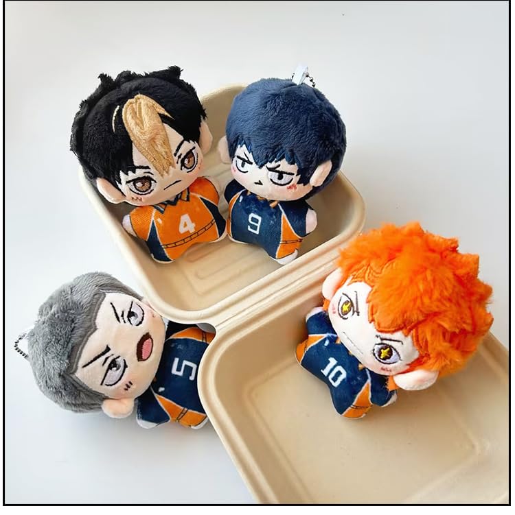 Shoyo/Tobio Kageyama Plush Anime Stuffed Figure Cute Cartoon Character Throw Pillow Bag Pendant Home Sofa Decoration 12cm/4.72"