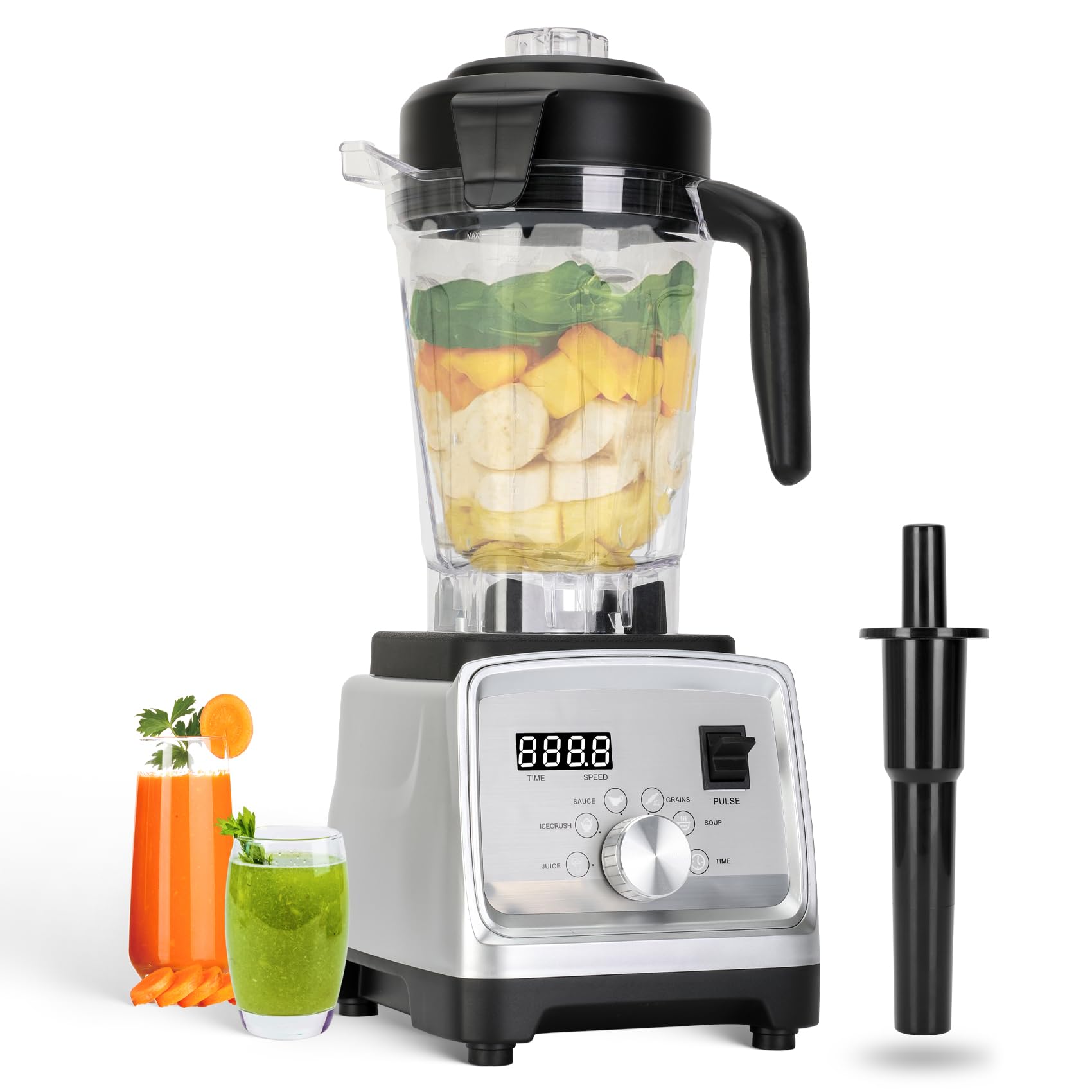 Chaoos Blender, Blenders for Kitchen with 88Oz Large Capacity, Max.2200W/1800W Powerful Blender with 5 Preset Function, BPA-Free Professional Countertop Blender for Smoothies, Ice Crush, Frozen Drinks