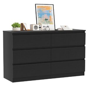 veryke black dresser for bedroom,6 drawer dresser,chest of drawers,modern wood dresser,dresser bedroom furniture,tv dresser for bedroom,kid's room,nursery