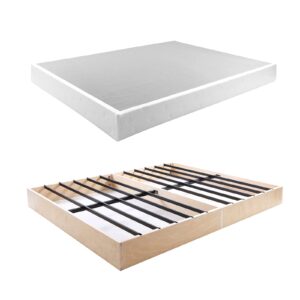 panana box spring high profile metal heavy duty easy assembly sturdy box spring mattress foundation, strong & sturdy support no noise easy to clean (9 inch, full)