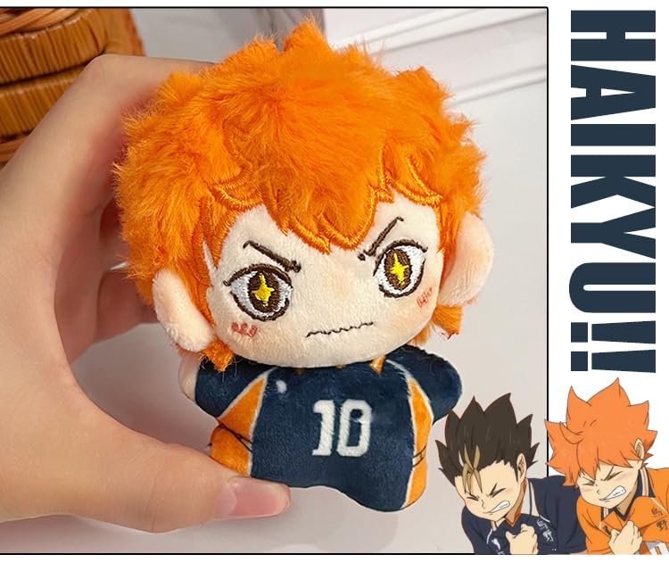 Shoyo/Tobio Kageyama Plush Anime Stuffed Figure Cute Cartoon Character Throw Pillow Bag Pendant Home Sofa Decoration 12cm/4.72"