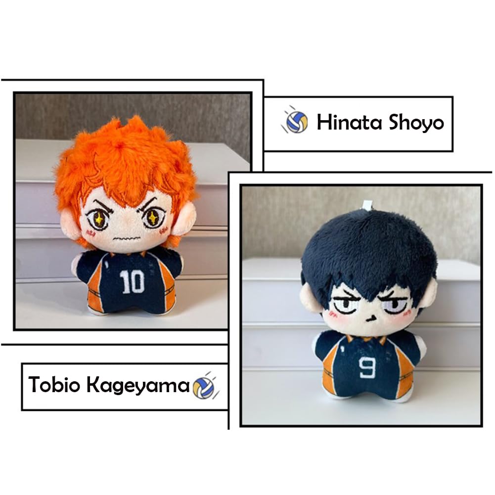 Shoyo/Tobio Kageyama Plush Anime Stuffed Figure Cute Cartoon Character Throw Pillow Bag Pendant Home Sofa Decoration 12cm/4.72"