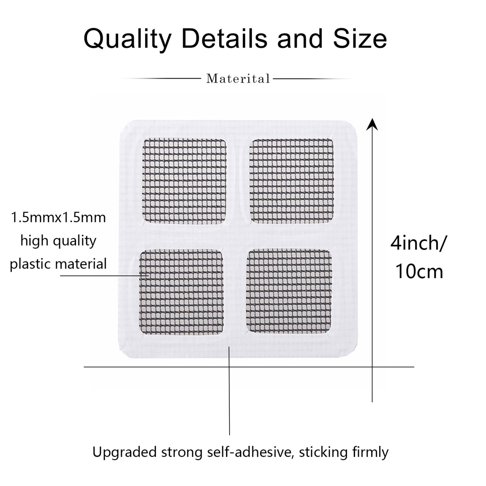 BOYYOEE Disposable Drain Hair Catcher Shower Drain Cover Hair Catcher,Shower Drain Mesh Stickers for Human and Pet Hair for Bathroom Laundry Bathtub Kitchen Sink(4"" X 4""，30 PCS Pack) (100), Gray