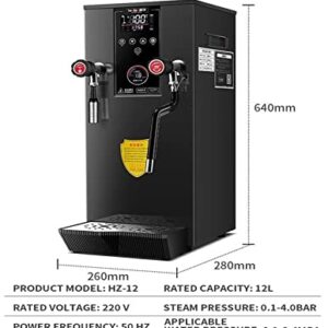 KJLYLPP 12L Commercial Multi-Purpose Milk Frother, Electric Milk Foam Maker LED Display for Espresso Coffee Tea Coffee Shop Dessert Shop Hotel Milk