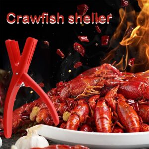 5 Pcs Upgrade Crawfish Sheller Tool, 2024 New Crawfish Shucker for Peeling Cooked Shrimp Tails, Portable Shrimp Peeler Seafood Tool 2 Seconds Quick Peeling Crawfish Shelling Tool