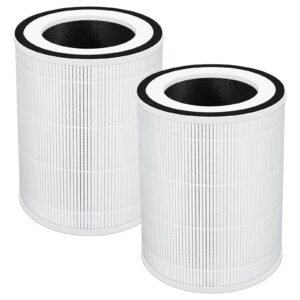 sinnya true hepa kilo filter replacement for afloia kilo, kiloplus, kilopro, miro, miro pro and morento mr-kilo, kalo, 360° 3-stage filtration, 2 pack