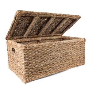 irnvf wicker storage trunk rattan| artisan made | rattan