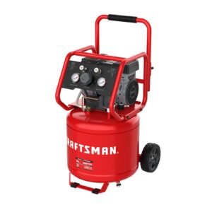 craftsman air compressor 12 gallon ultra quiet oil-free 1.5 hp max 150 psi vertical tank portable air compressor