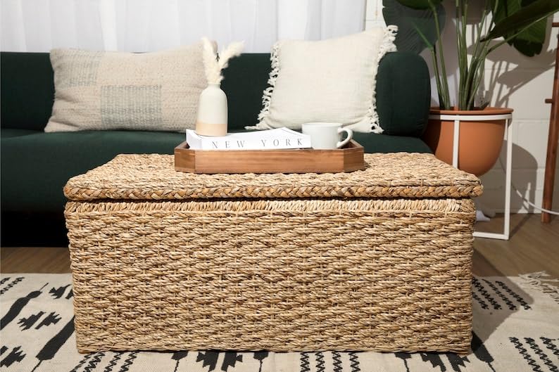 IRNVF Wicker Storage Trunk Rattan| Artisan Made | Rattan