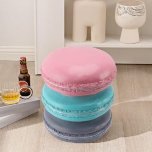 NOENNULL Shoe Change Cute Stool Fun Food Stool for Kids Foot Rest Stool for Living Room Bedroom Macaron Biscuits Shaped